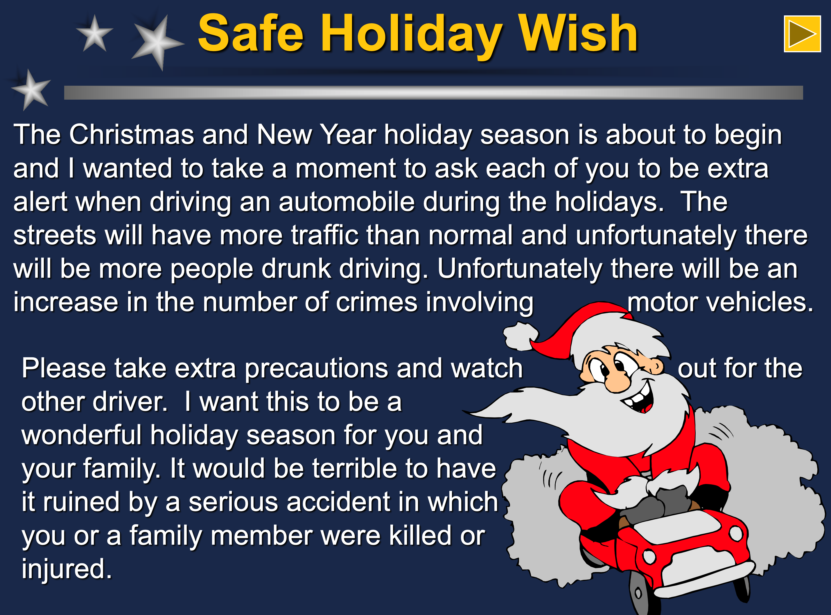 A Holiday Safety PowerPoint